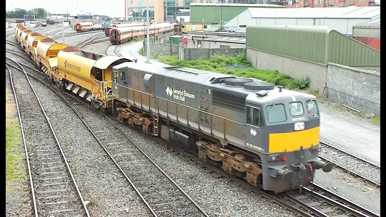 Irish Freight & PWD Trains - Part 7 (Class 071) - YouTube
