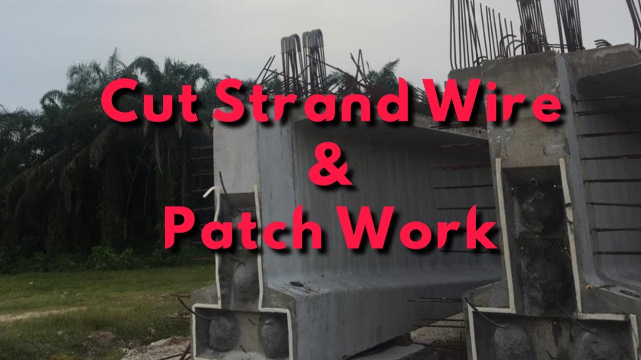 Cut strand wire and patch work | Civil Engineering - YouTube