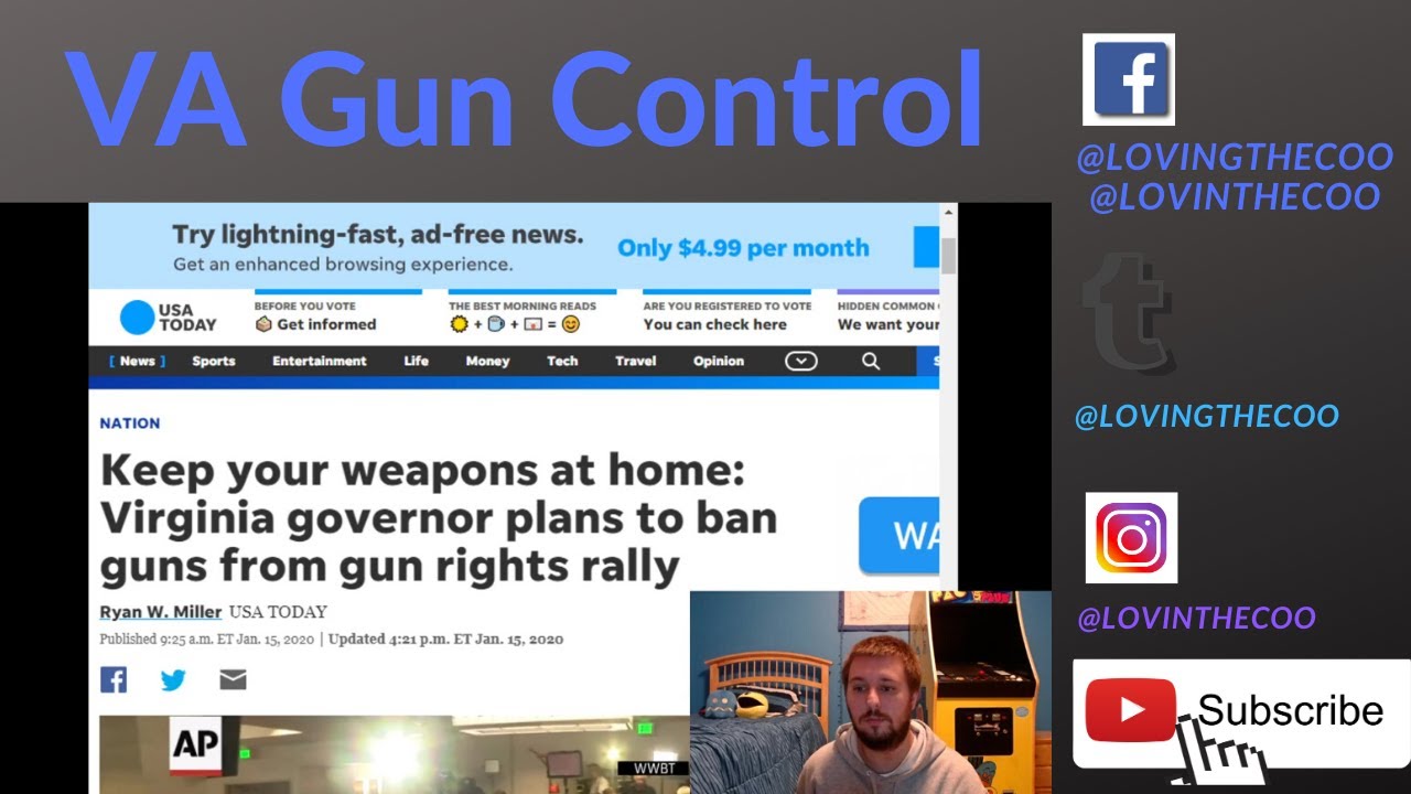 VA Gun Control Laws- Ralph Northam Declares State Of Emergency - YouTube