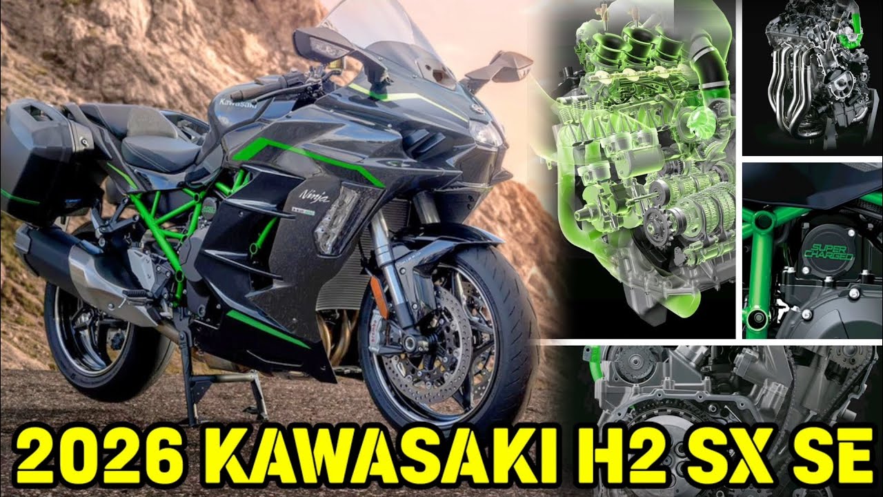 2026 Kawasaki H2 SX SE Power, Comfort, and Advanced Technology - YouTube