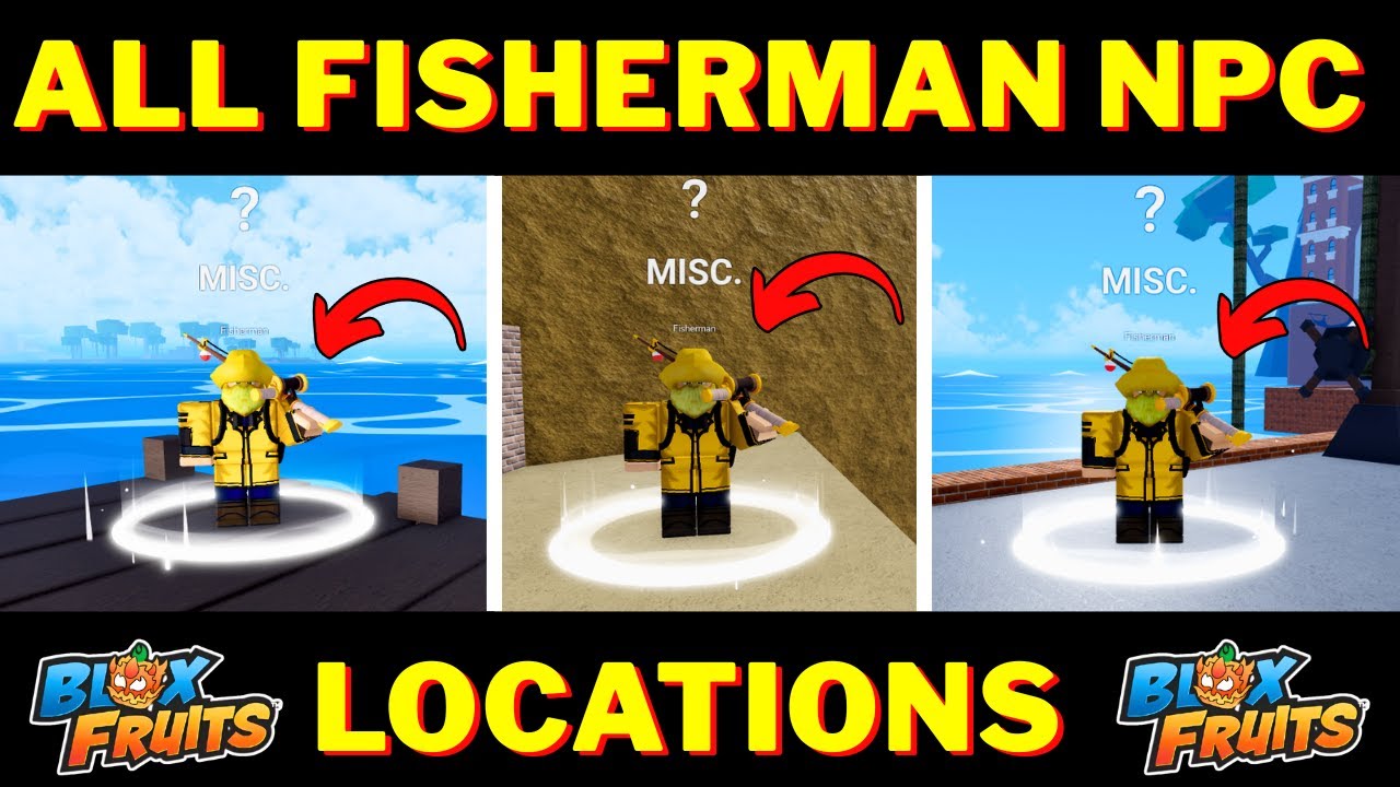 All Fisherman NPC Locations in Blox Fruits (First Sea, Second Sea ...