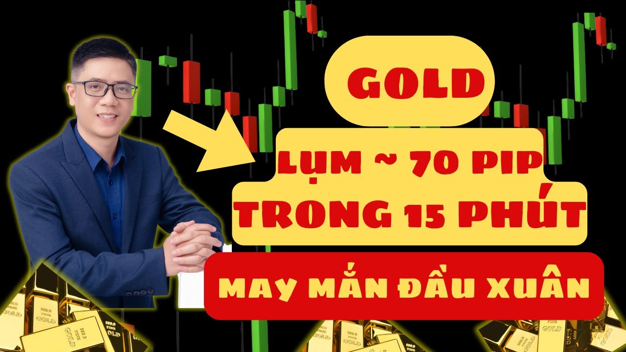 Lụm nhanh 70 pip GOLD trong 15 phút | Khai lệnh May mắn đầu xuân #Harrytrader #Tradinggold # ...