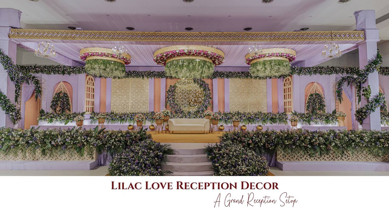 Lilac Love Reception Decor | Aswanth & Nethra | Vel Mahal Pollachi ...