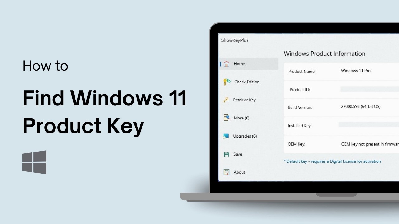 How to Find Windows 11 Product Key - YouTube