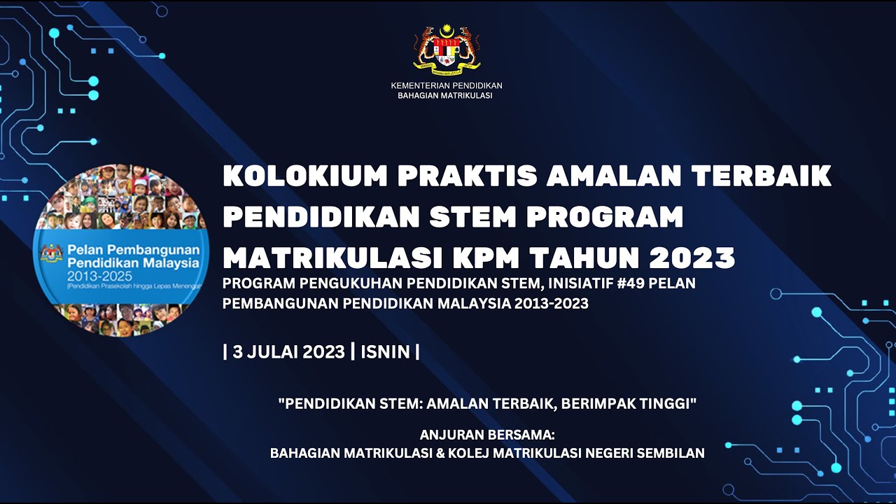 Kolokium praktis terbaik pendidikan STEM Program Matrikulasi KPM tahun ...