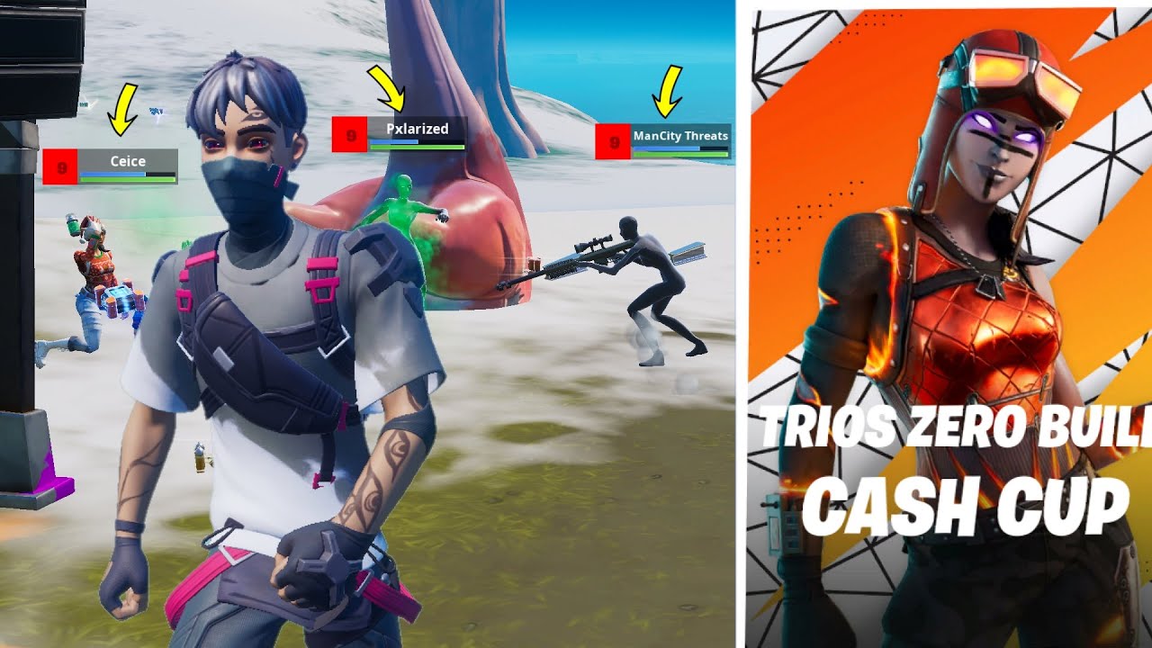 KILLING PROS in Trios Zero Build Cash Cup! - YouTube