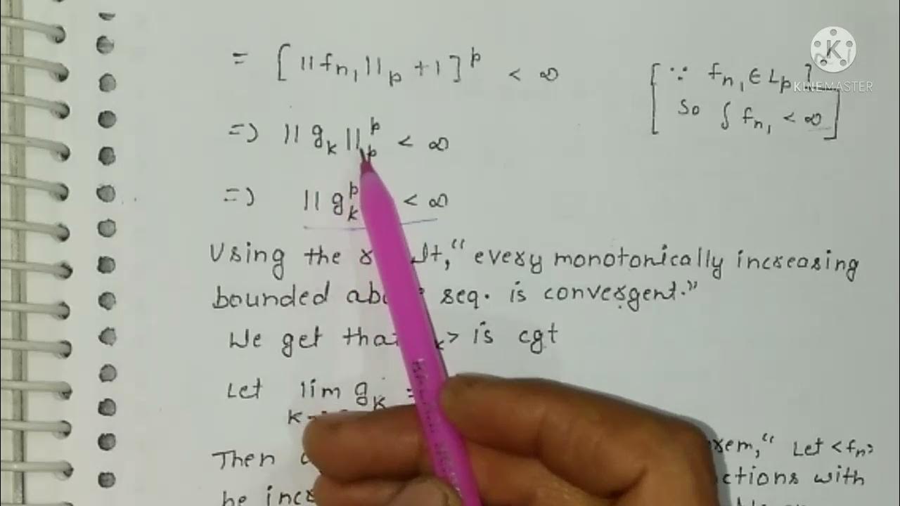 Riesz Fisher Theorem (functional analysis) - YouTube
