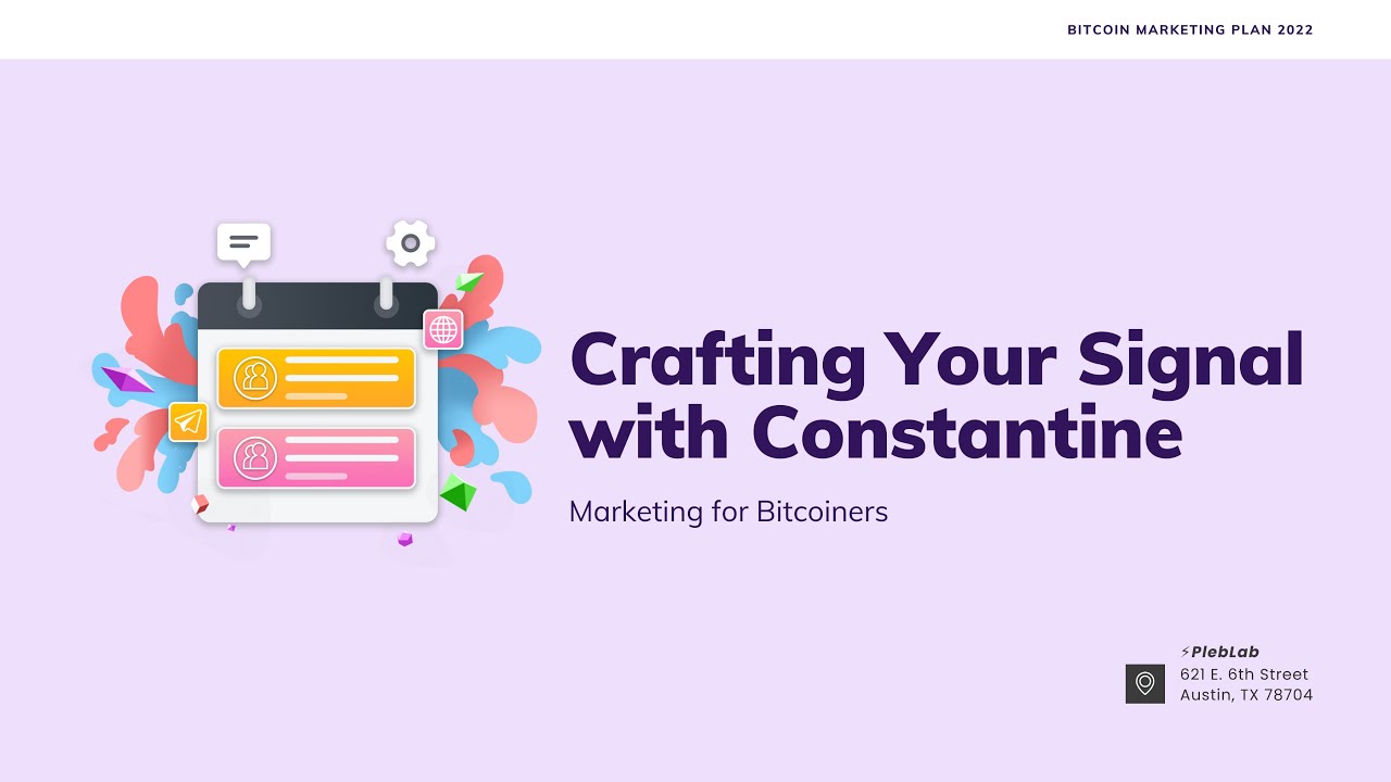 Crafting Your Signal with Constantine - YouTube
