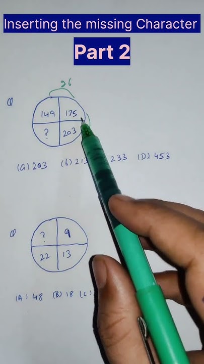 Inserting the Missing Character Part 2| Reasoning Tricks | Reasoning : - YouTube