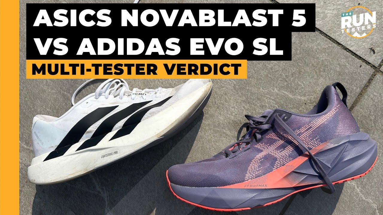 Adidas Adizero Evo SL vs Asics Novablast 5: Two runners compare two top daily trainers - YouTube