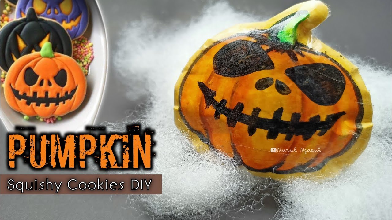 How To Make Pumpkin Cookies Paper Squishy For Halloween Craft Ideas