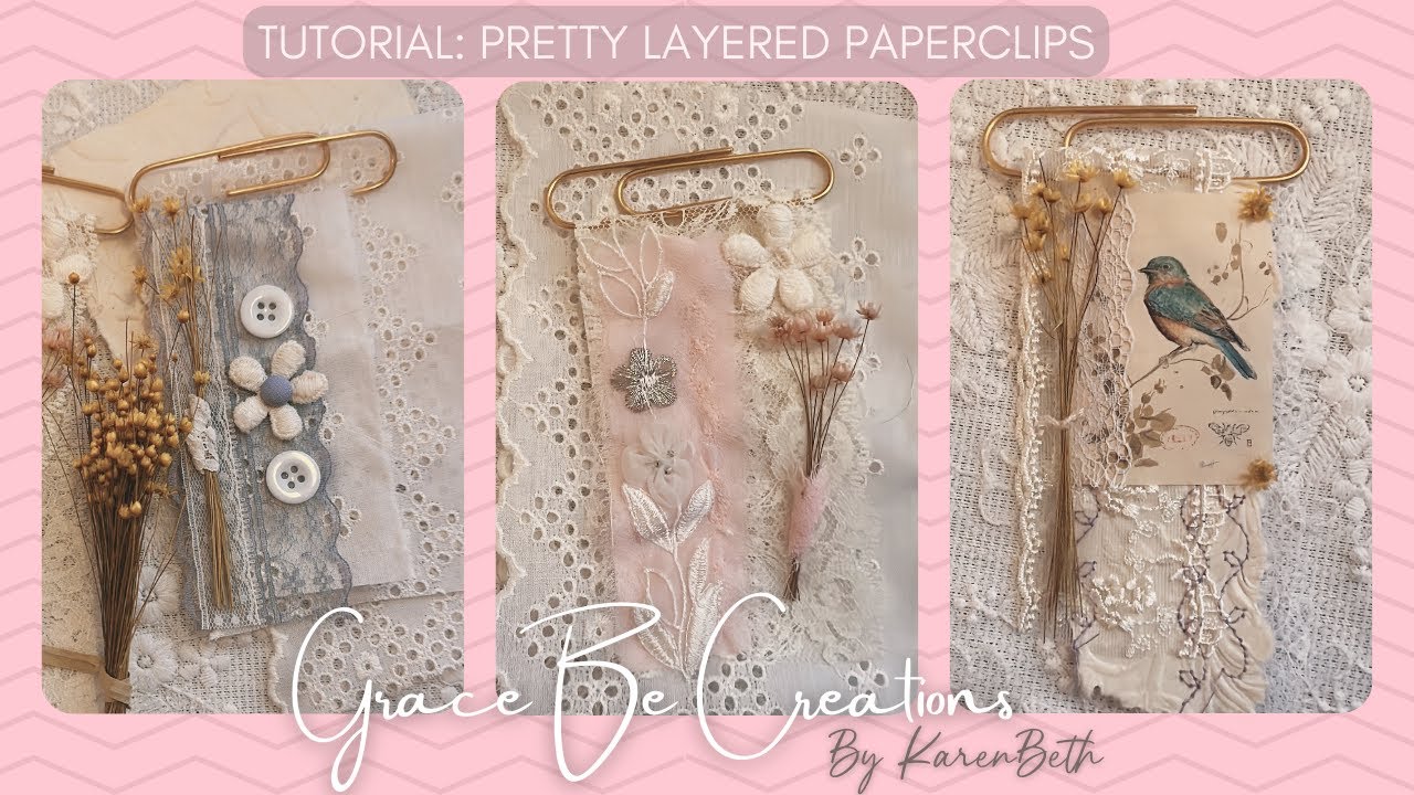 TUTORIAL: LAYERED PRETTY PAPERCLIPS - YouTube