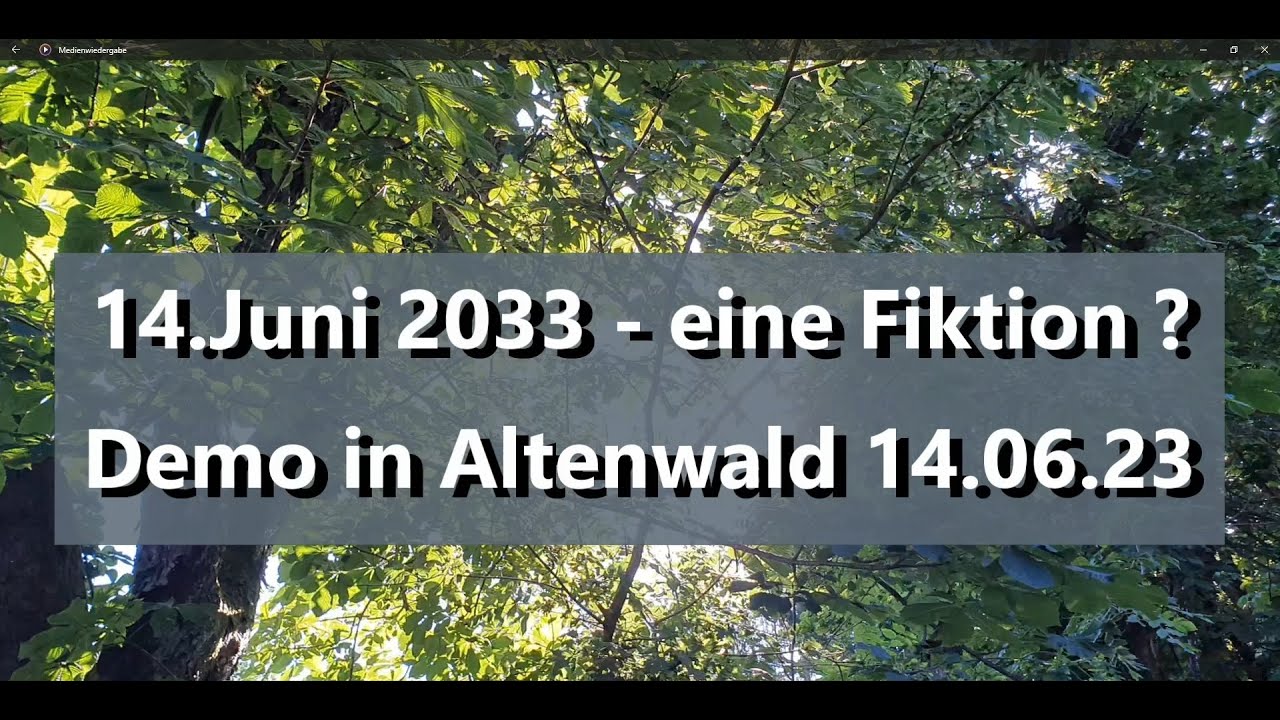 Demo Altenwald 14.06.23 - YouTube