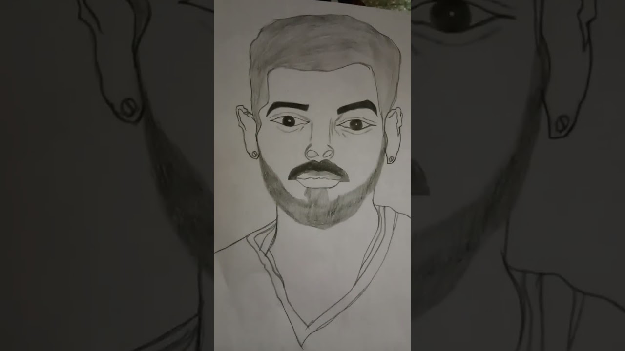 K L Rahul #cricket #sketch #drawing (just tried) - YouTube