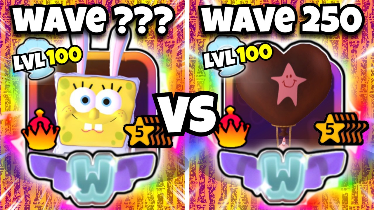 EASTER BUNNY SPONGEBOB VS SOARING STARFISH! (SpongeBob Tower Defense ...
