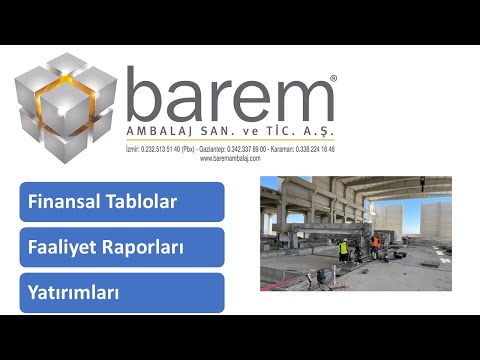 BAREM AMBALAJ ŞİRKET İNCELEMESİ FAALİYET RAPORU