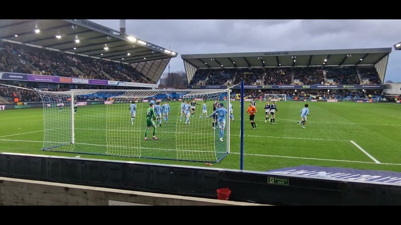 Millwall v Coventry. Goal disallowed. - YouTube