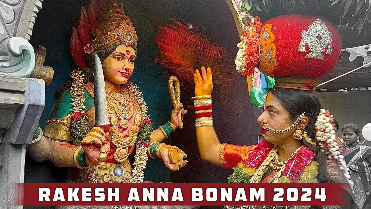 Rakesh Anna Bonam 2024 | Bonam rakesh Anna Bonam Dance at Balkampet ...