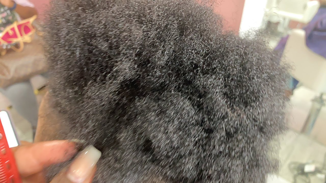 How to fix a bad hair cut | Hair cut on short natural hair - YouTube