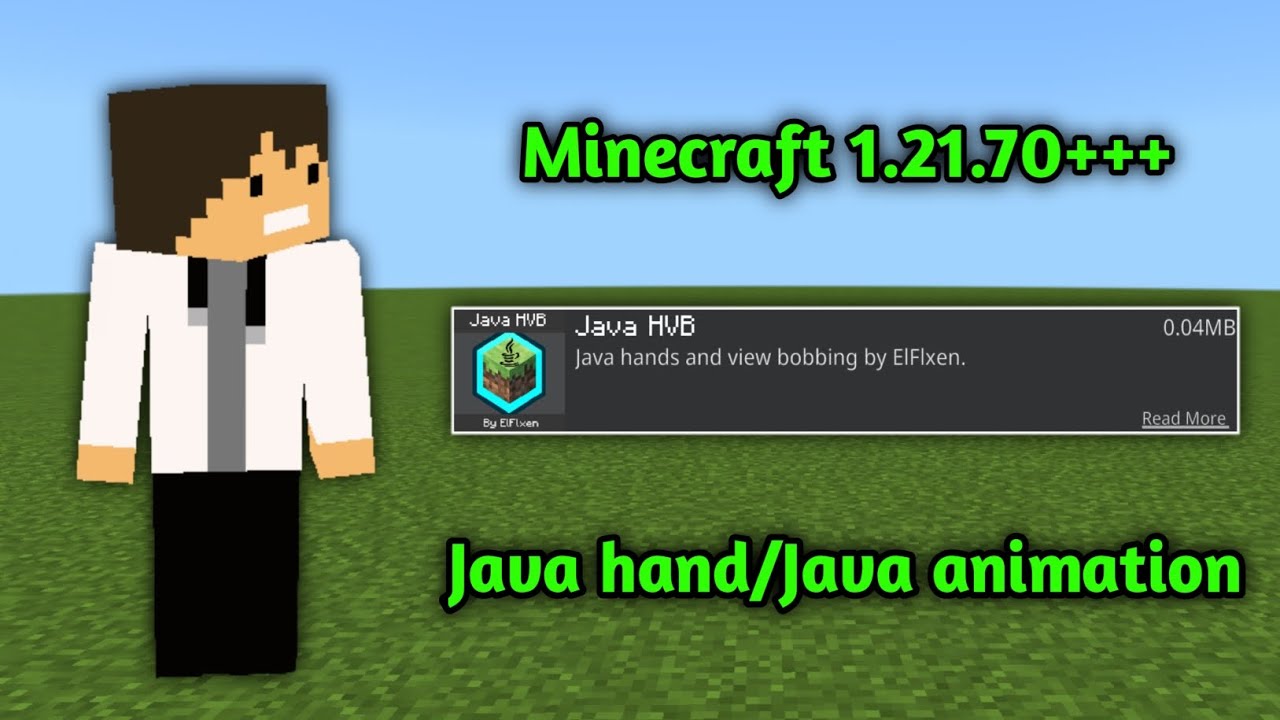 Java hand/Java animation for Minecraft 1.21.70+++ Bedrock edition 🔥🔥🔥 ...