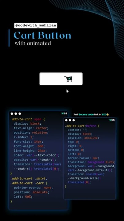 Animated Cart Button Css Coding Buttons Cart Website Frontenddeveloper Webcoding Youtube
