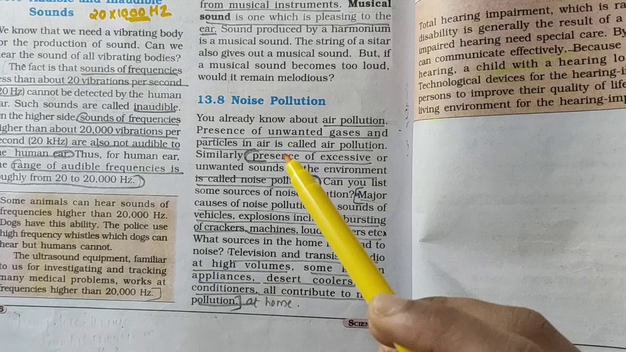 Audible and inaudible sound // Noise and Music // Noise pollution ...