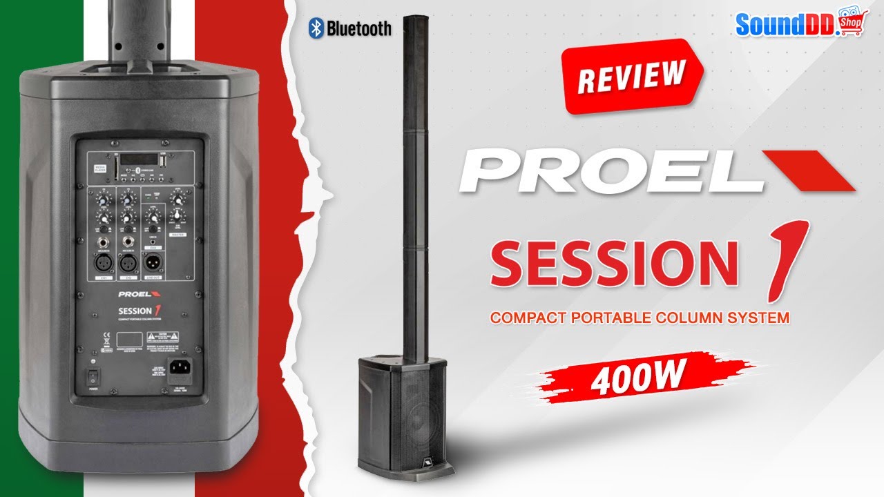 รีวิว : ลำโพง PROEL SESSION1 Active Column ขนาด 4×2.5 นิ้ว พร้อมซับ ...