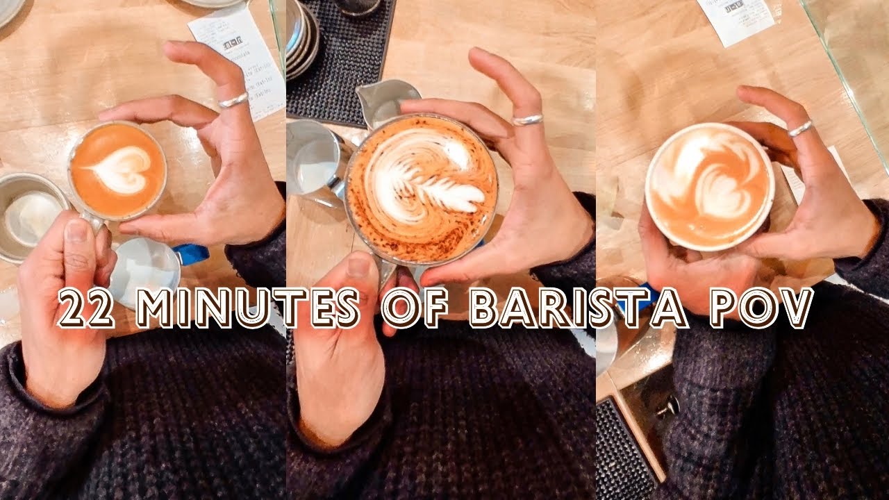 POV- Barista makes pretty latte art! - YouTube