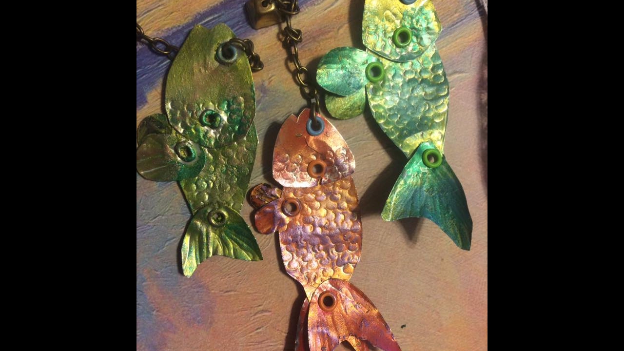 Recycled Pop Can Fish Charms - YouTube