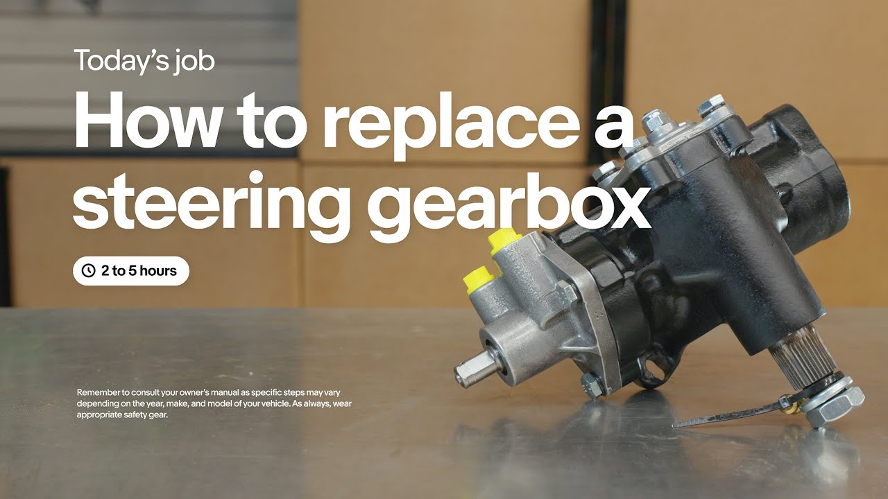 How to replace a steering gearbox with eBay Motors - YouTube