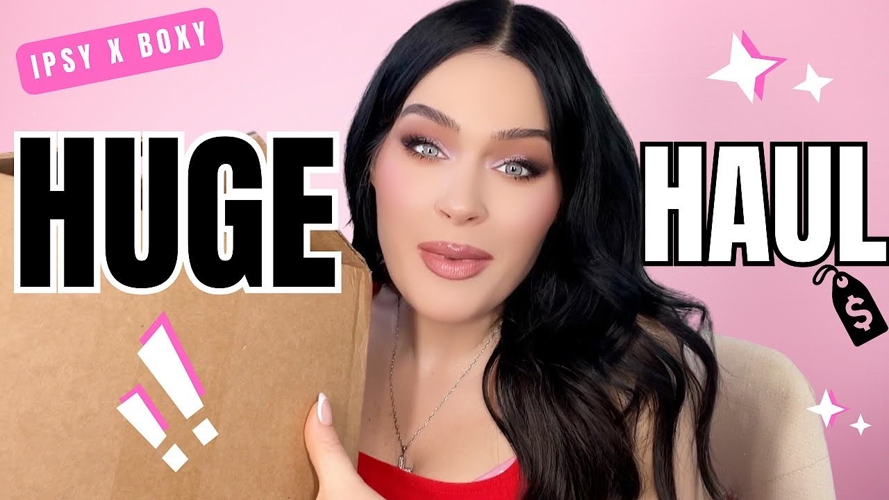 HUGE Makeup Subscription Box Unboxing ! Ipsy x Boxycharm First ...