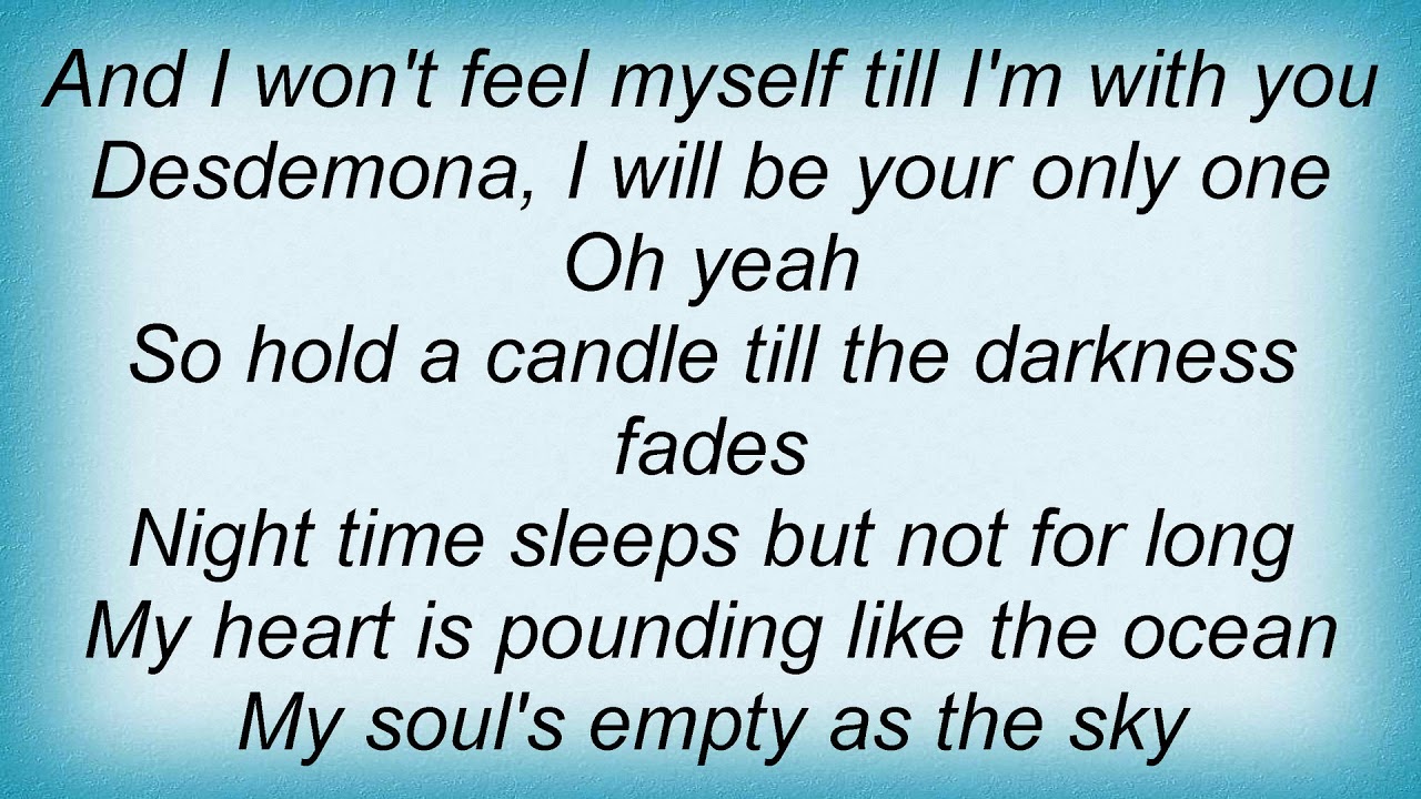 Allman Brothers Band - Desdemona Lyrics - YouTube