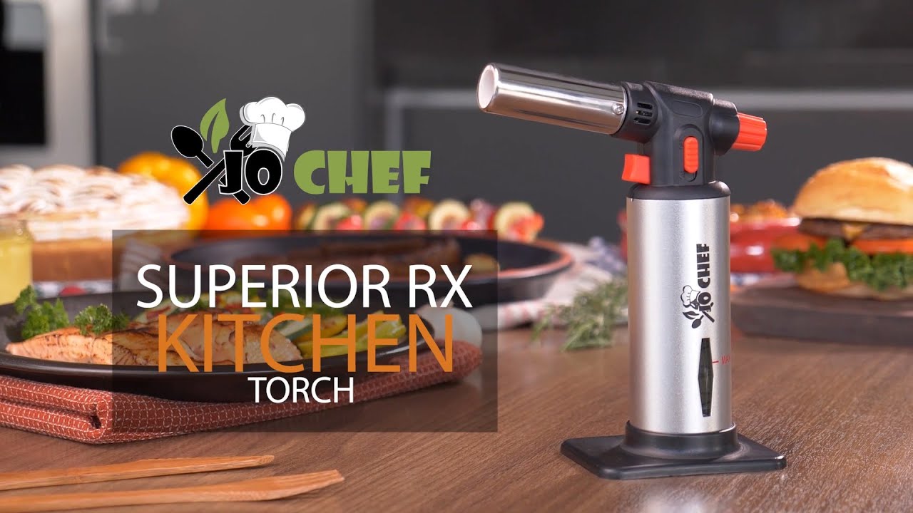 Jo Chef Superior Rx Kitchen Torch - YouTube