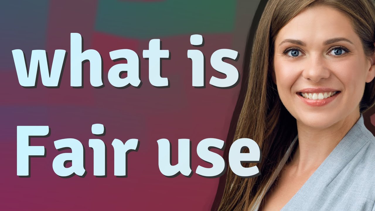 Fair use | meaning of Fair use - YouTube