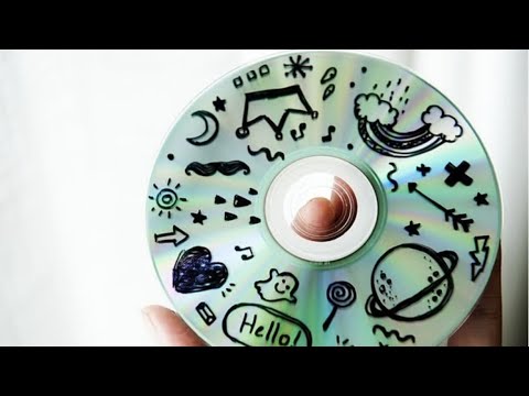 Prepare a Compact Disc for a Craft - YouTube