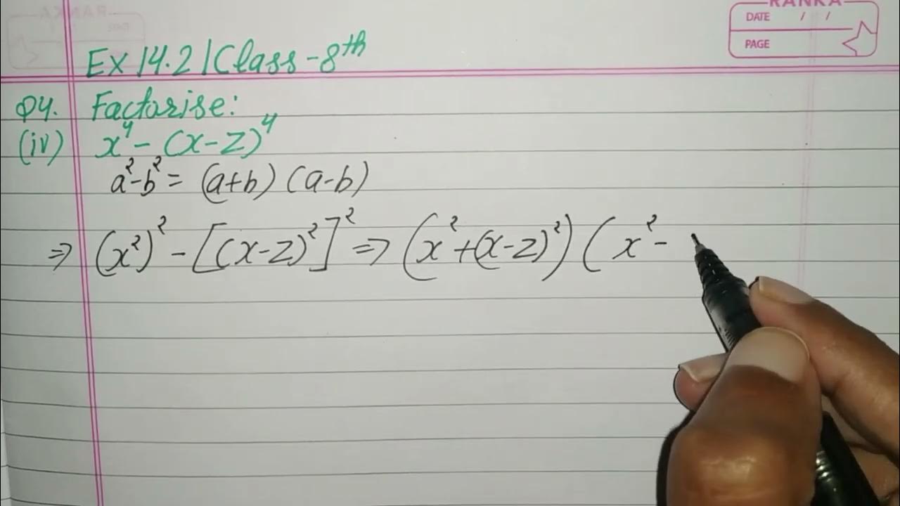 Factorise X 4 x z 4 Class 8 Maths Chapter 14 Exercise 14 2 Question factorise-x-4-x-z-4-class-8-maths-chapter-14-exercise-14-2-question