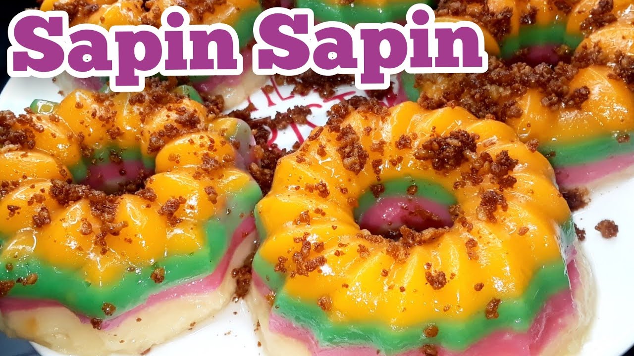 Sapin Sapin Recipe | Kakanin Using Coco Mama | Pinoy Sweet Sticky Rice ...