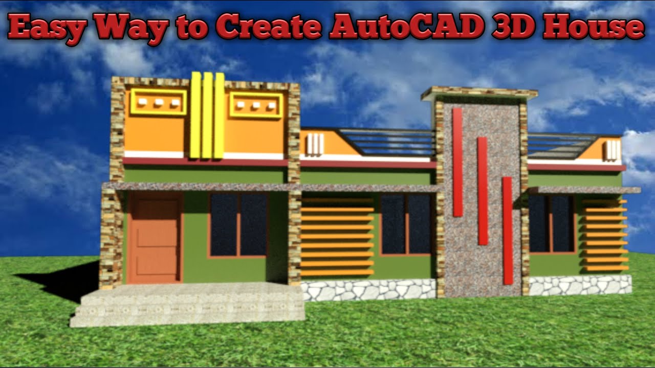 1 Create Walls & Floors in AutoCAD 3D - YouTube