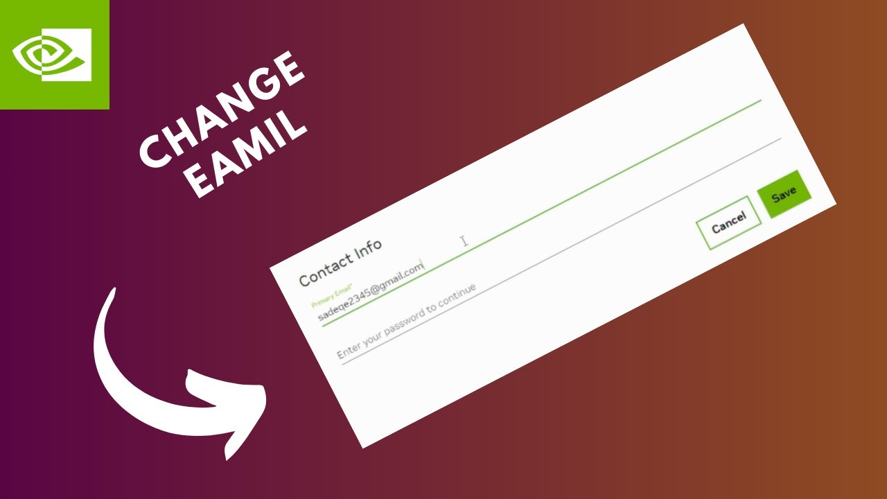 how to change email on nvidia - YouTube