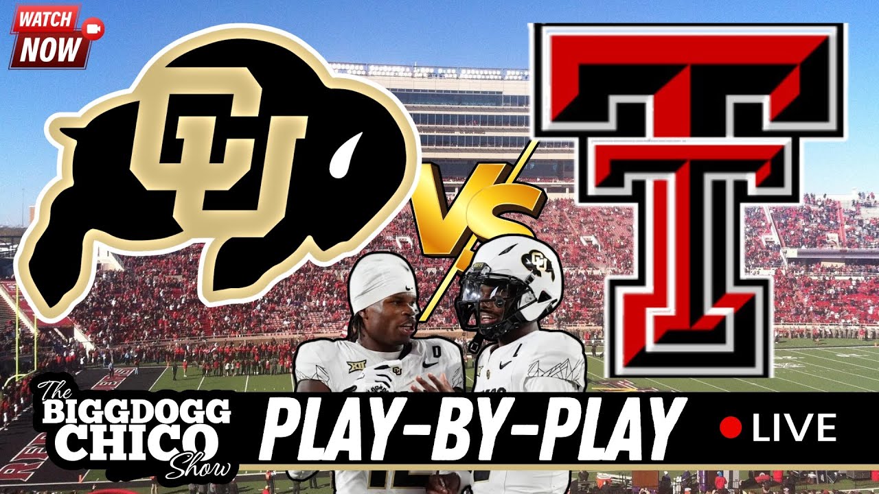 COLORADO at TEXAS TECH - LIVE GAME PLAY-BY-PLAY - YouTube