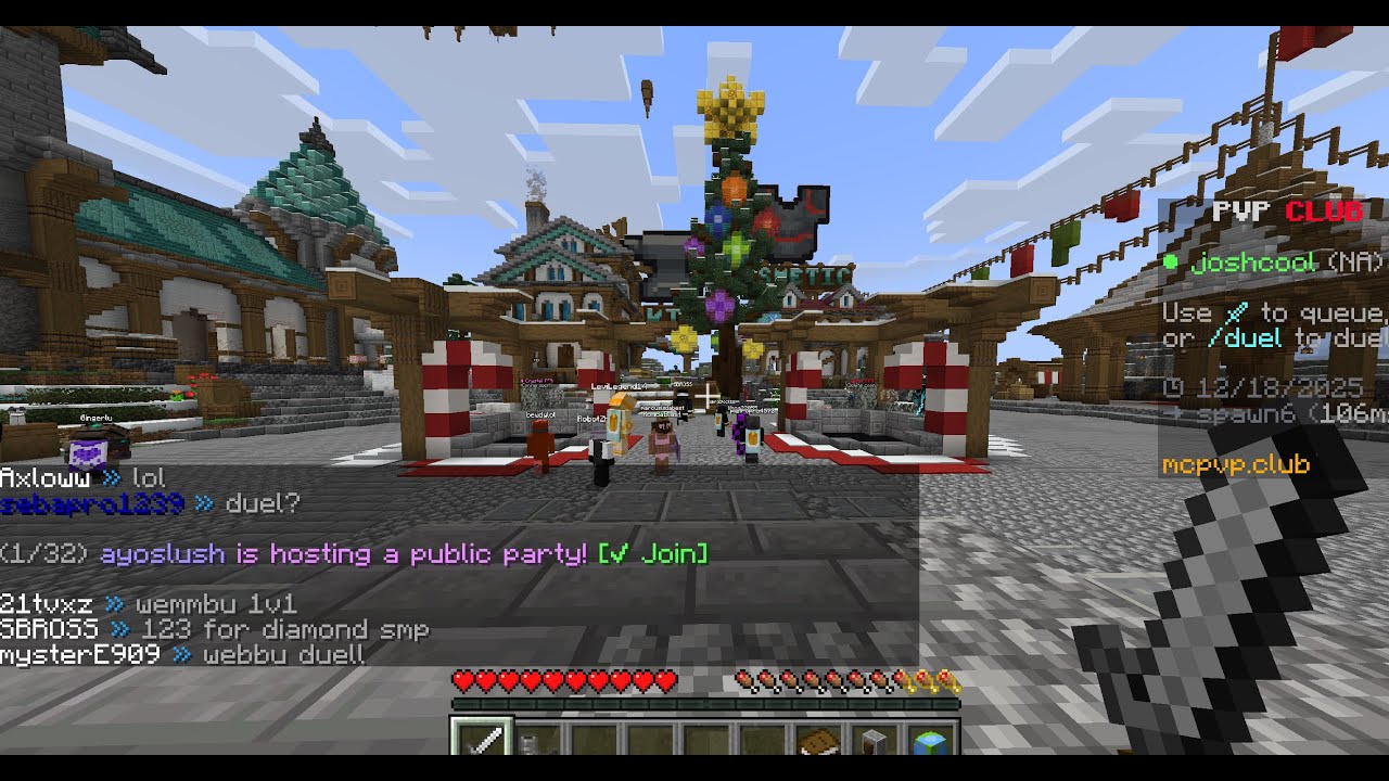 PVPCLUB live sword pvp (dueling viewers if you want) - YouTube