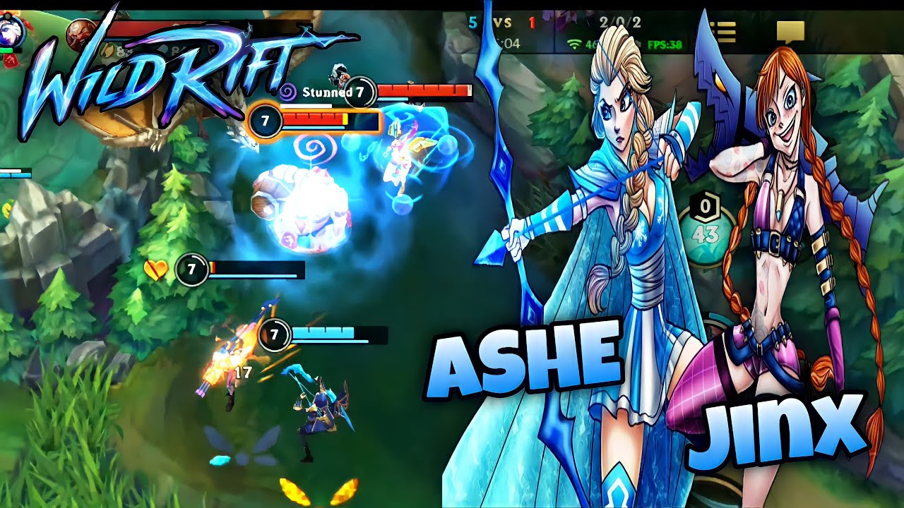 JINX & ASHE BEST DUO LANE!? | WILD RIFT - YouTube