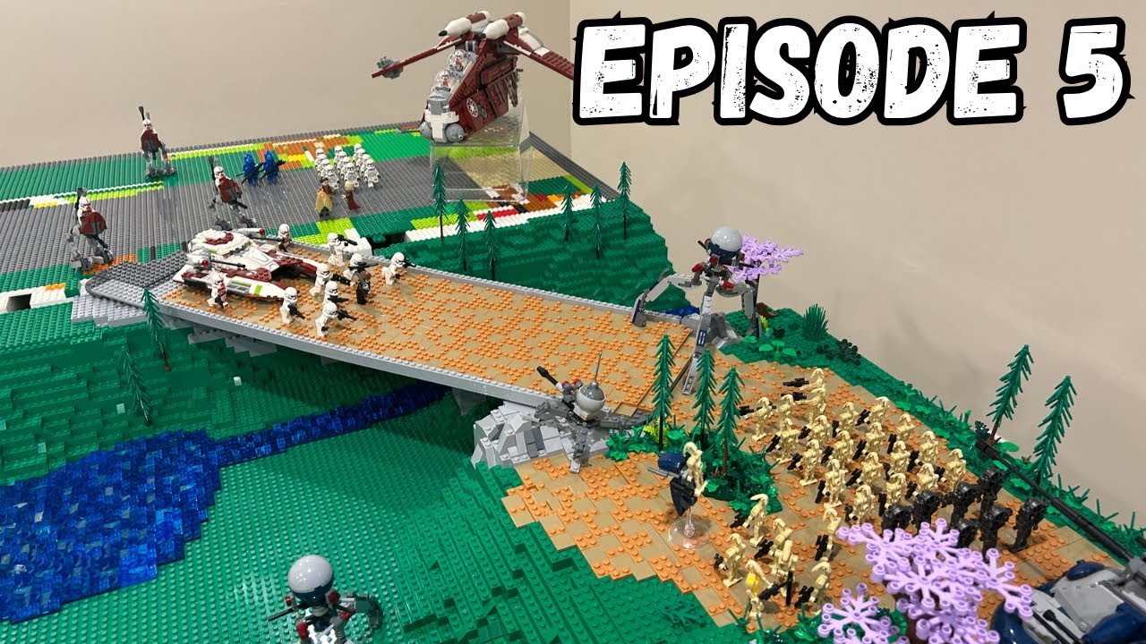 LEGO Star Wars | Building a Clone Base Episode 5- Bridge & Water Work ...