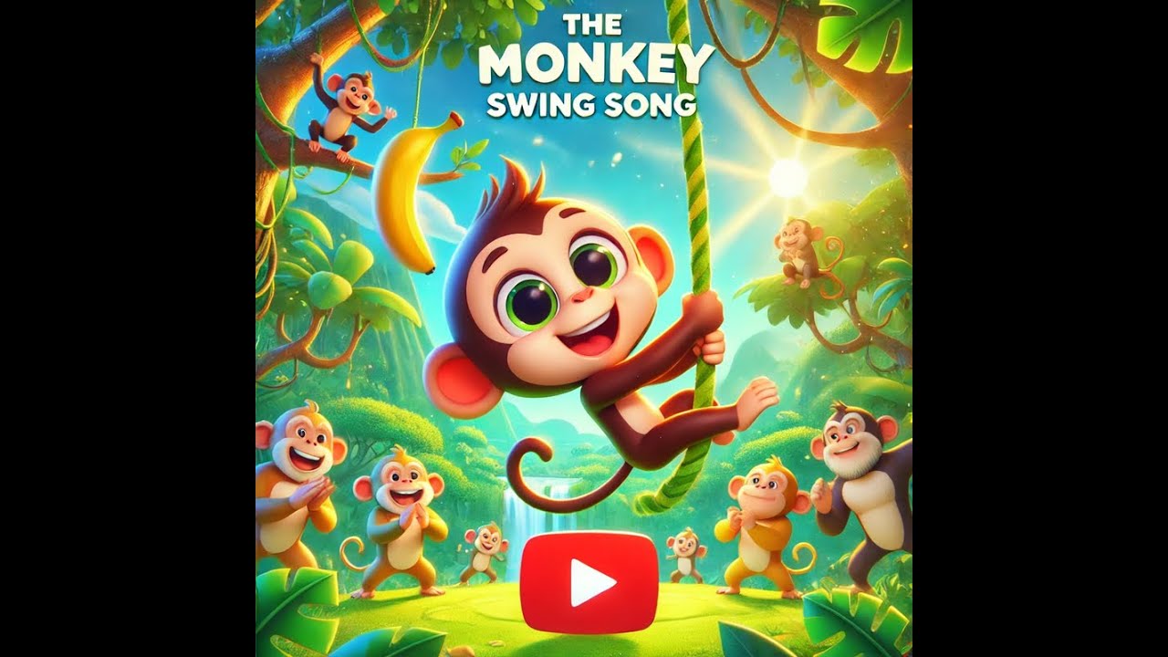 The Monkey Swing Song 🐵 | Fun Animal Song for Kids & Toddlers | Jungle ...