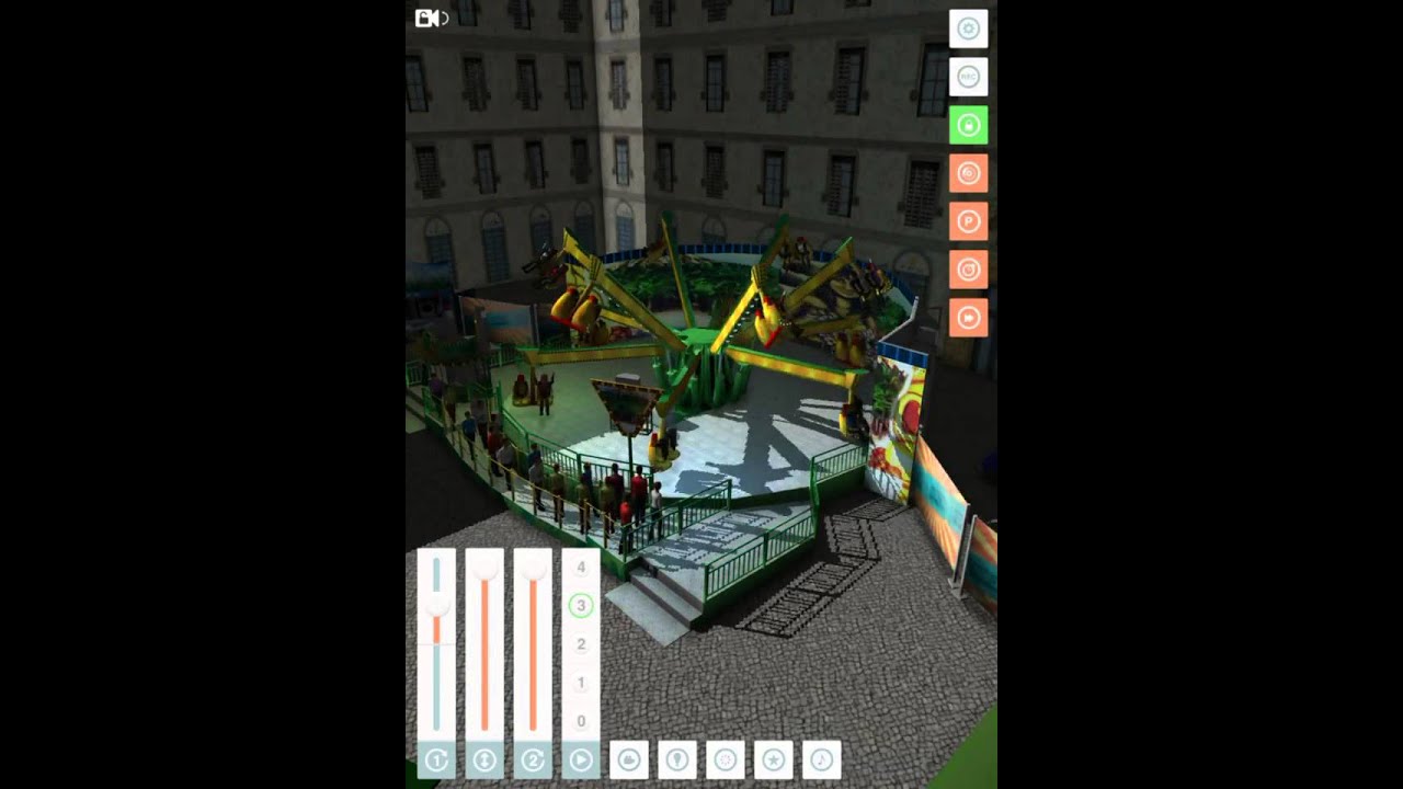 Funfair Ride Simulator 3: Tiki Jump #funfair #simulation - YouTube