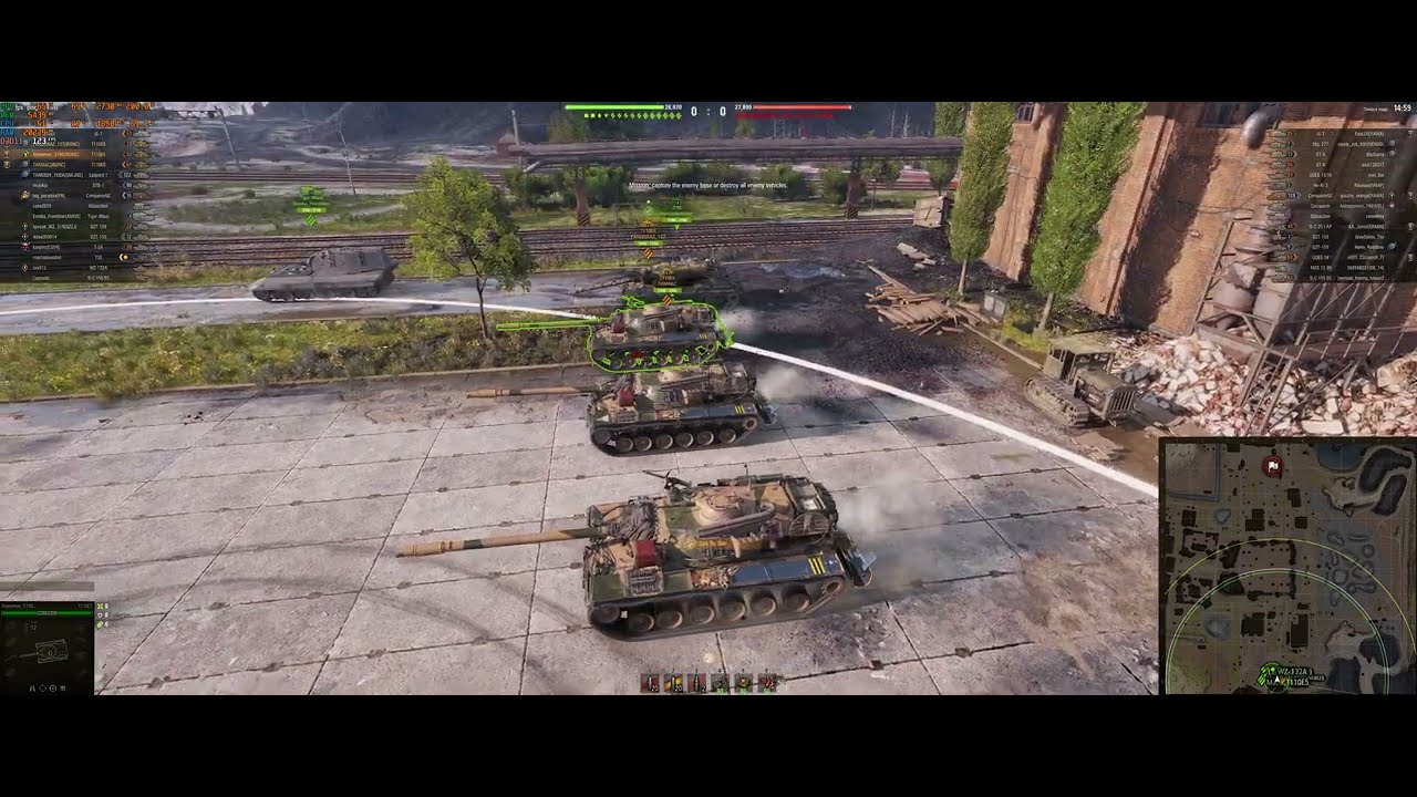 WOT T110E5 platoon - YouTube
