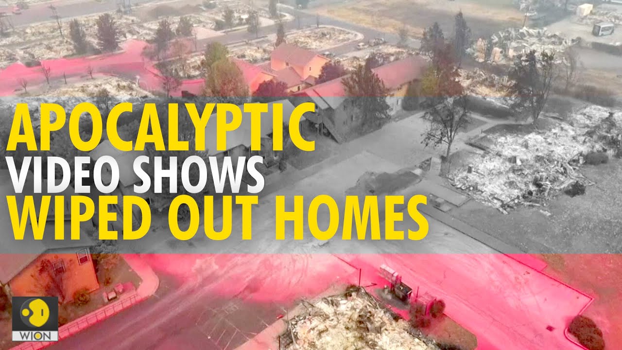 Drone video shows apocalyptic scenes of Oregon city nearly wiped out by ...