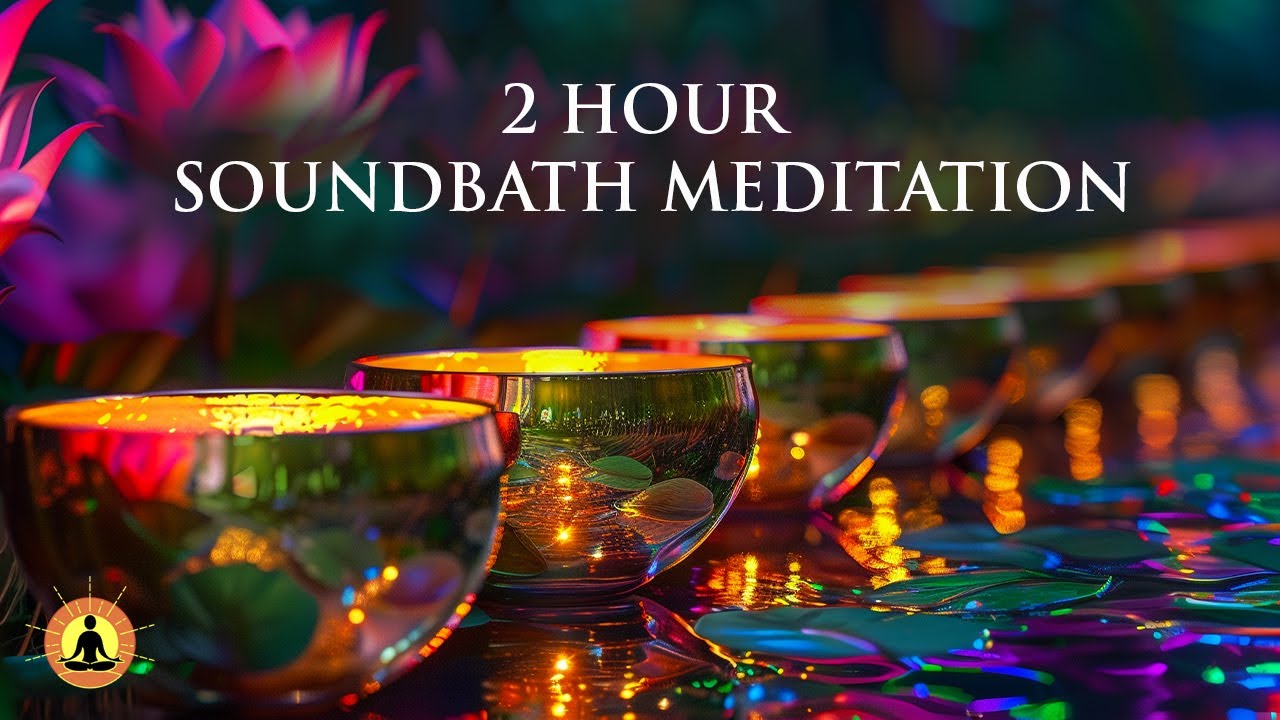 2 Hour Soundbath Meditation, 432Hz Healing Frequency Music, Calming ...