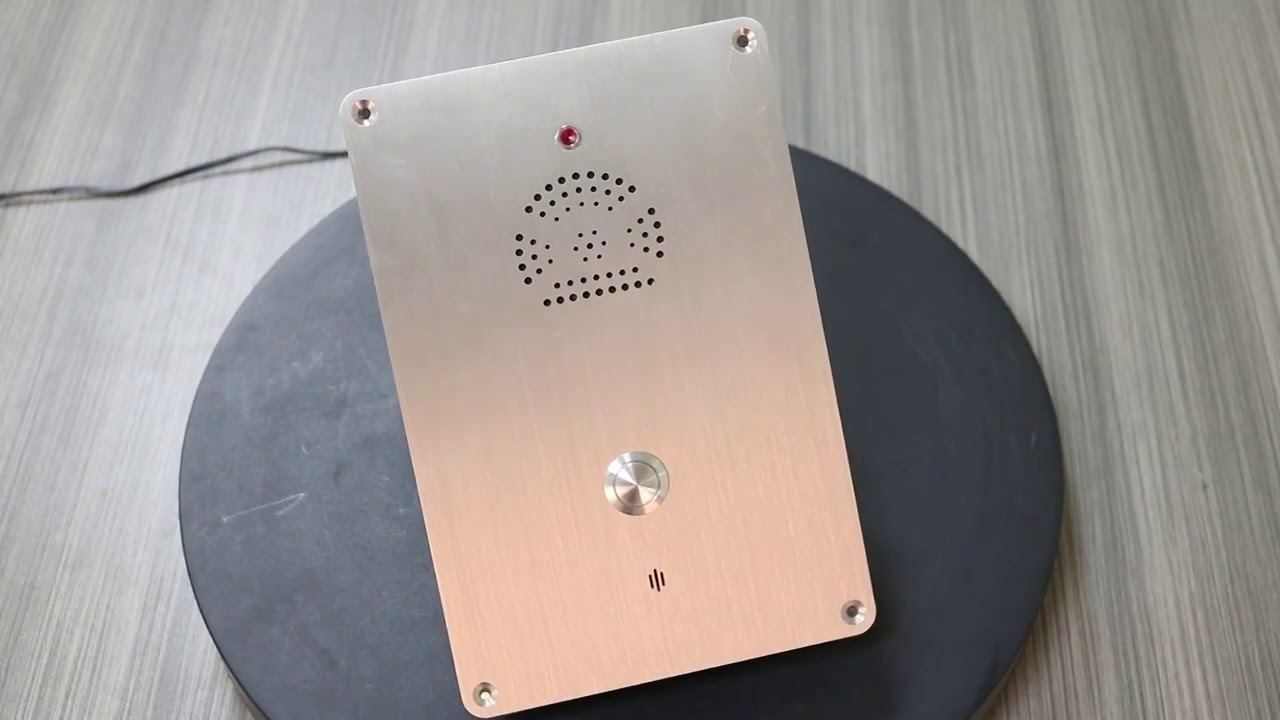 Weatherproof Elevator Emergency Phone In - Wall Metal Case - YouTube