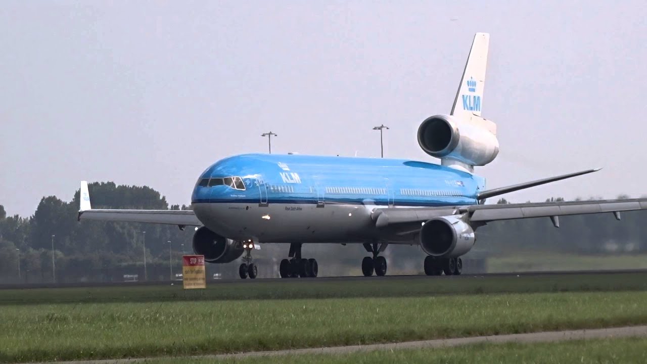 KLM - MD-11 - Takeoff at AMS (Photo's + Video's + 2 Models) - YouTube